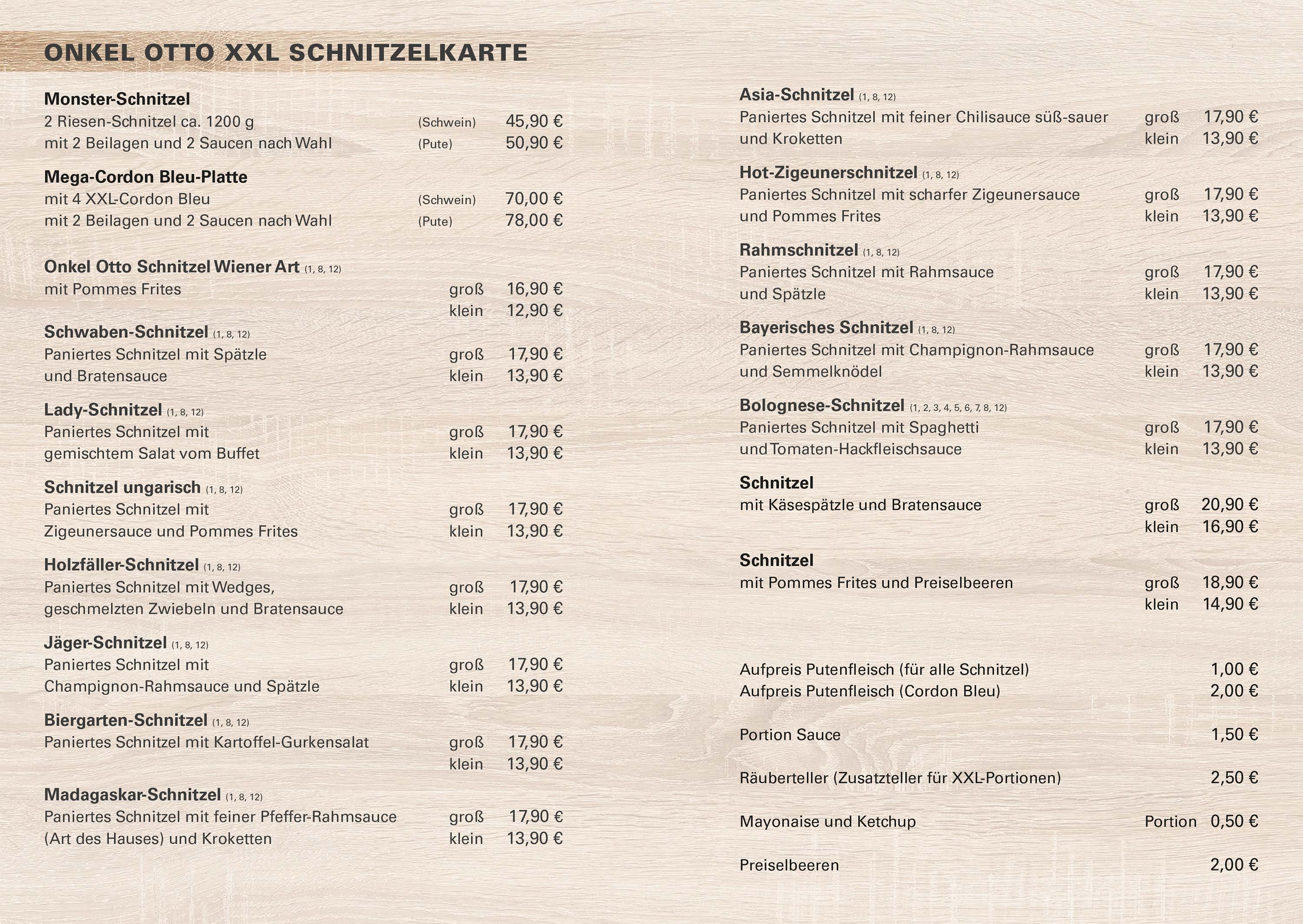 XXL Schnitzelparadies | Onkel Otto Kötz